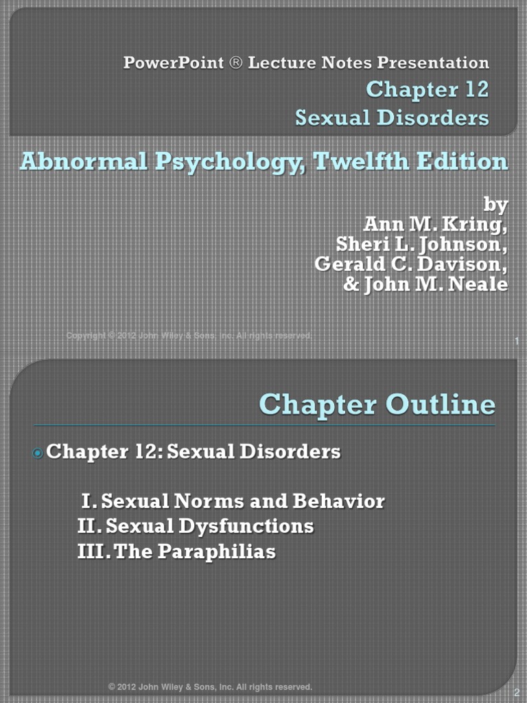 Ch12 Lecture+PPT Kring12e | Download Free PDF | Sexual Dysfunction | Sexual Arousal