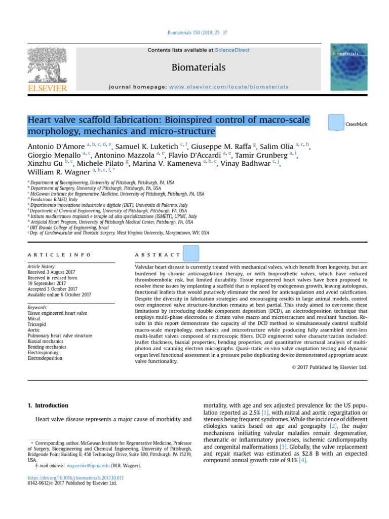 Heart Valve Scaffold Fabrication - Bioinspired Control of Macro-Scale ...