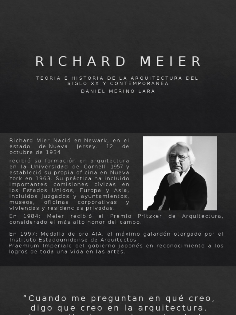 Richard Meier | PDF | Barcelona | Diseño