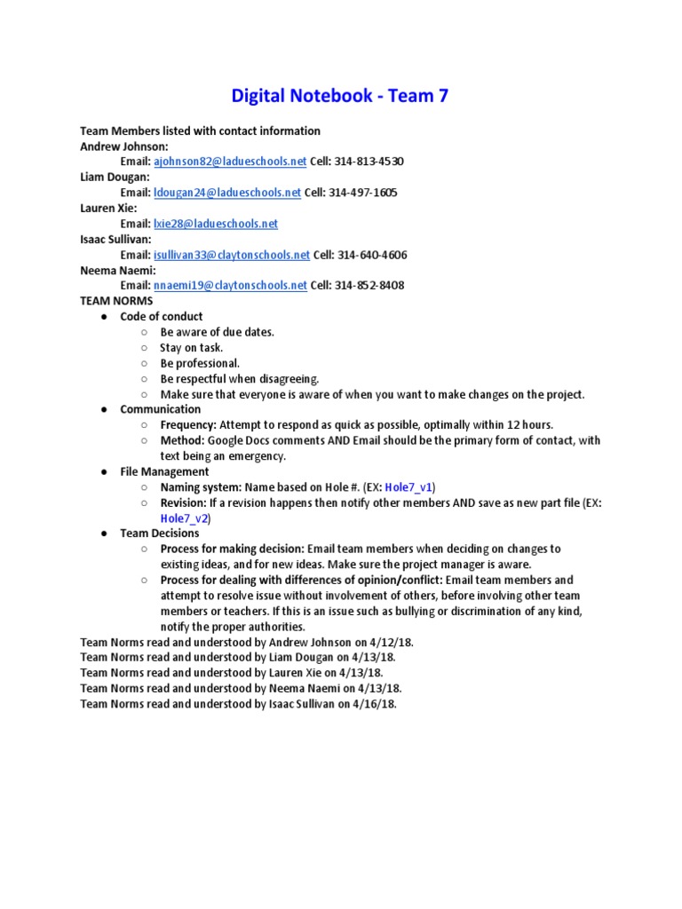 Digital Notebook Team 7 | Download Free PDF | Design
