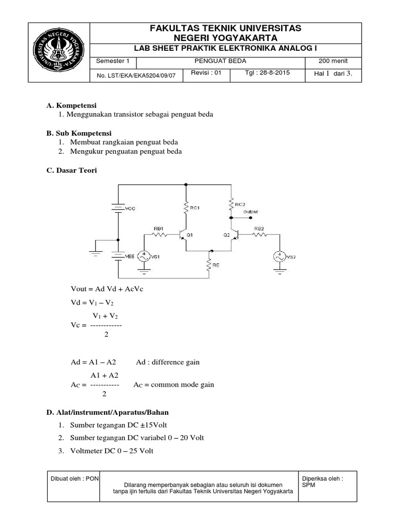 7 Penguat Beda | PDF