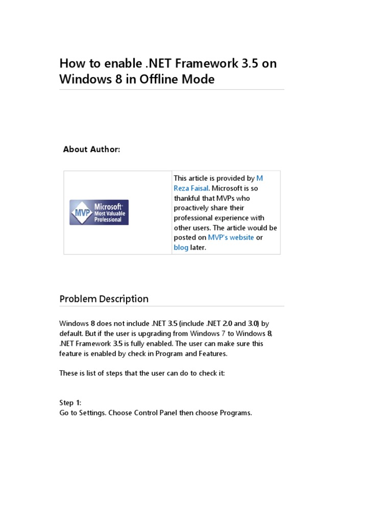 Instalar NetFramework 3.5 | PDF | Windows 8 | Damages