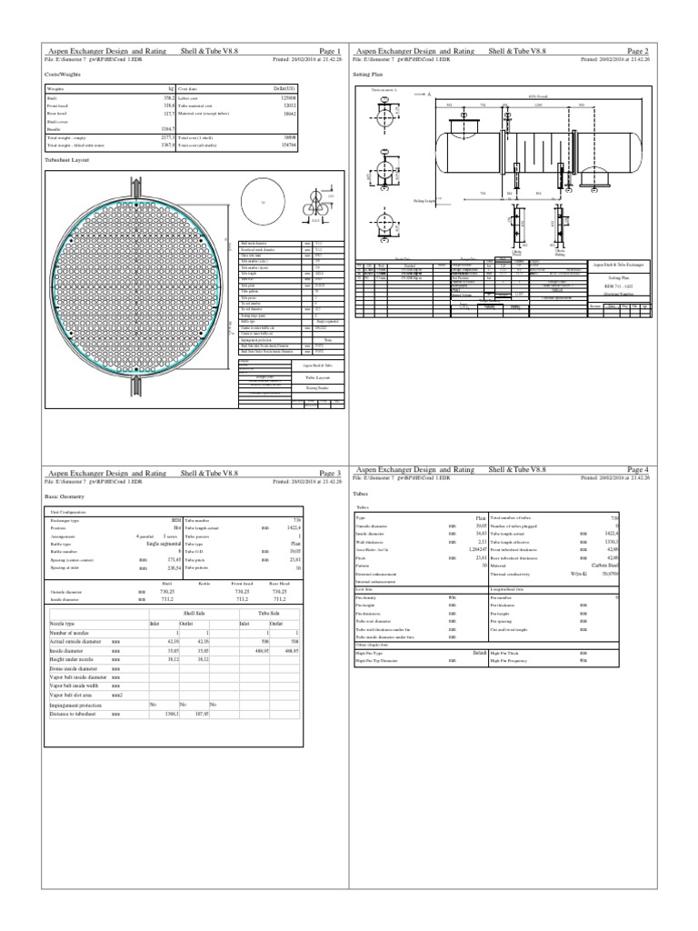 Aspen Exchanger Design and Rating Shell & Tube V8.8 Aspen Exchanger Design and Rating Shell ...