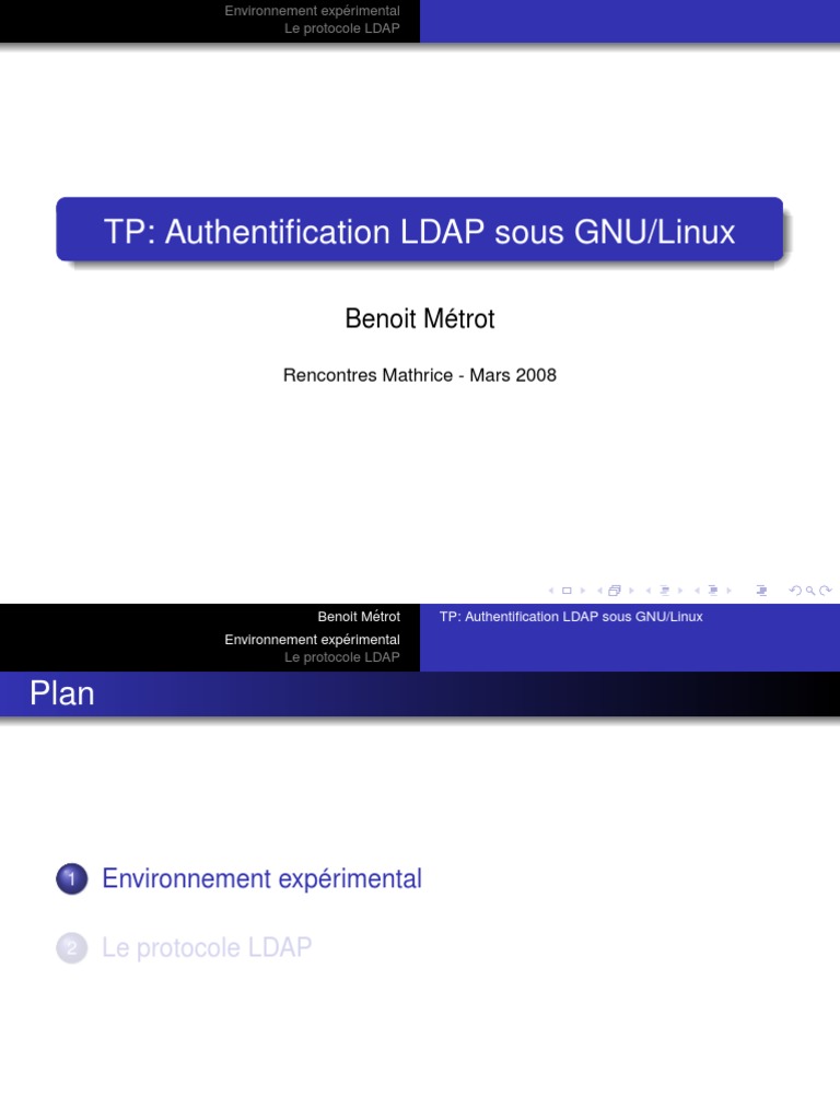 LDAP - TP-slides PDF | PDF | Standards Internet | Réseau informatique