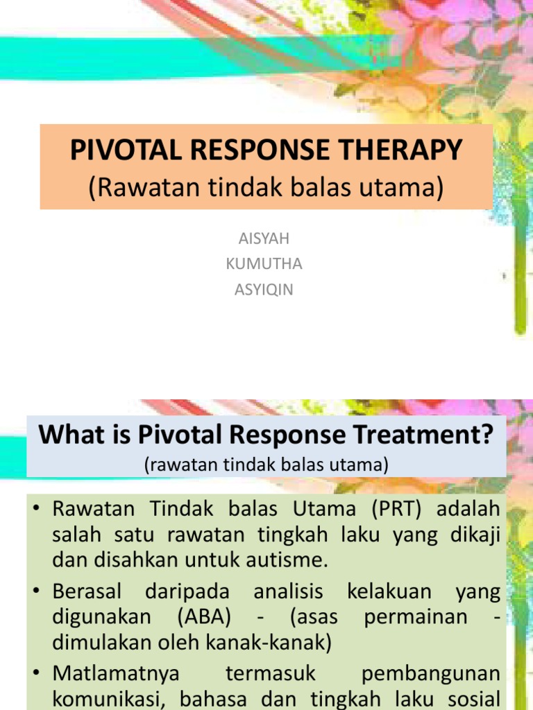 Pivotal Response Therapy | PDF