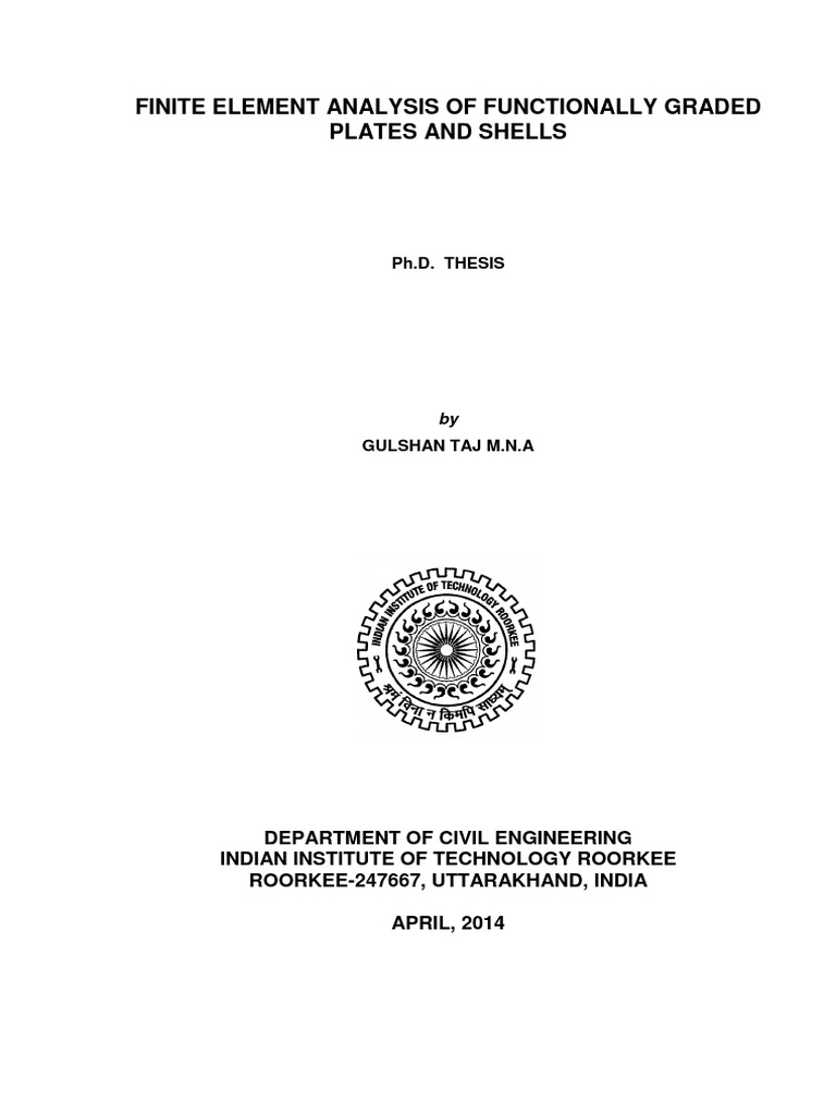Final Thesis-Print Out Taken-2!4!14 | PDF | Linear Elasticity | Buckling