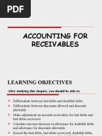 Journal Entries For Receivables | PDF | Bad Debt | Debits And Credits