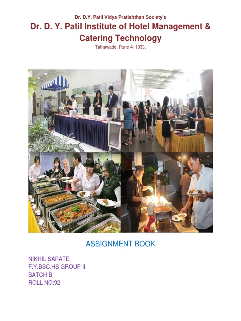 D.Y. Patil Hotel Management Assignment | PDF