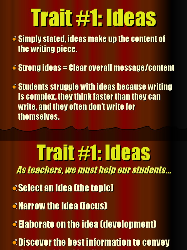 6 Traits | PDF | Word | Sentence (Linguistics)