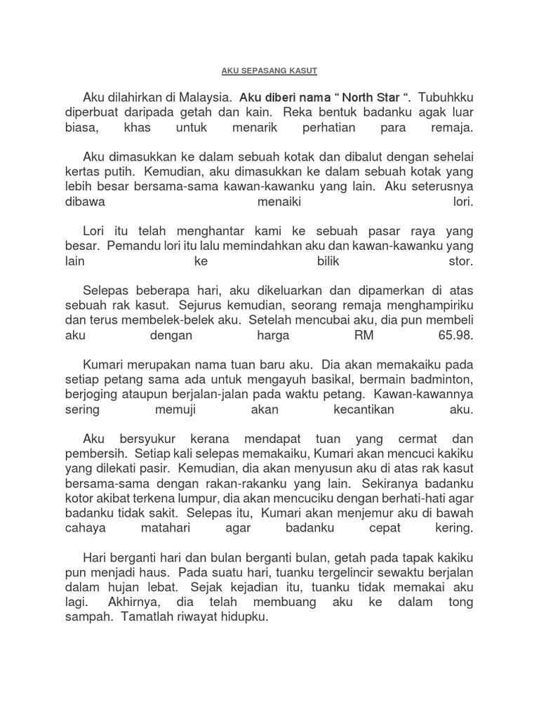 Aku Sepasang Kasut | PDF