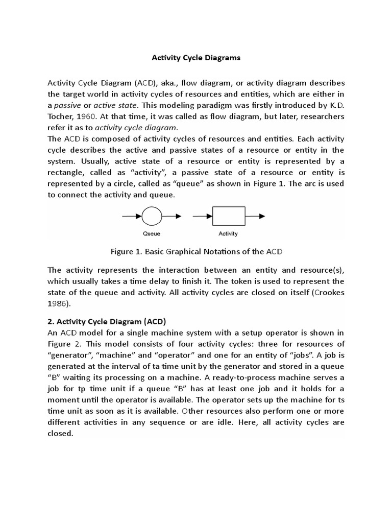 Activity Cycle Diagrams Explained | PDF | Computer Engineering ...