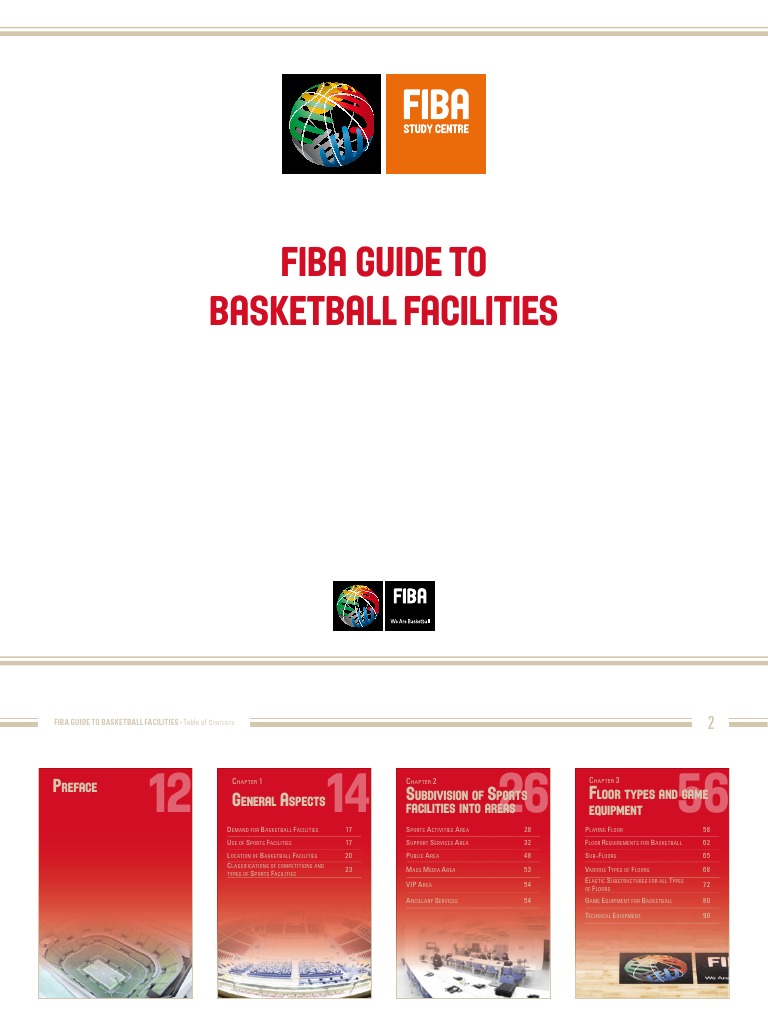 Fiba Guide To Basketball Facilities PDF | PDF | Sports | Standardization
