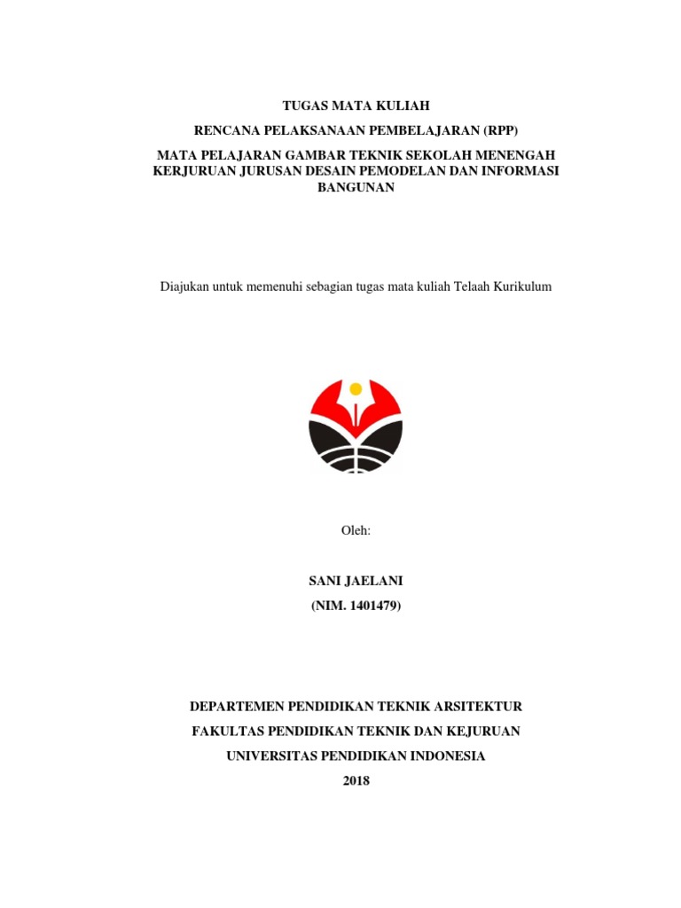 Cover Tugas RPP | PDF