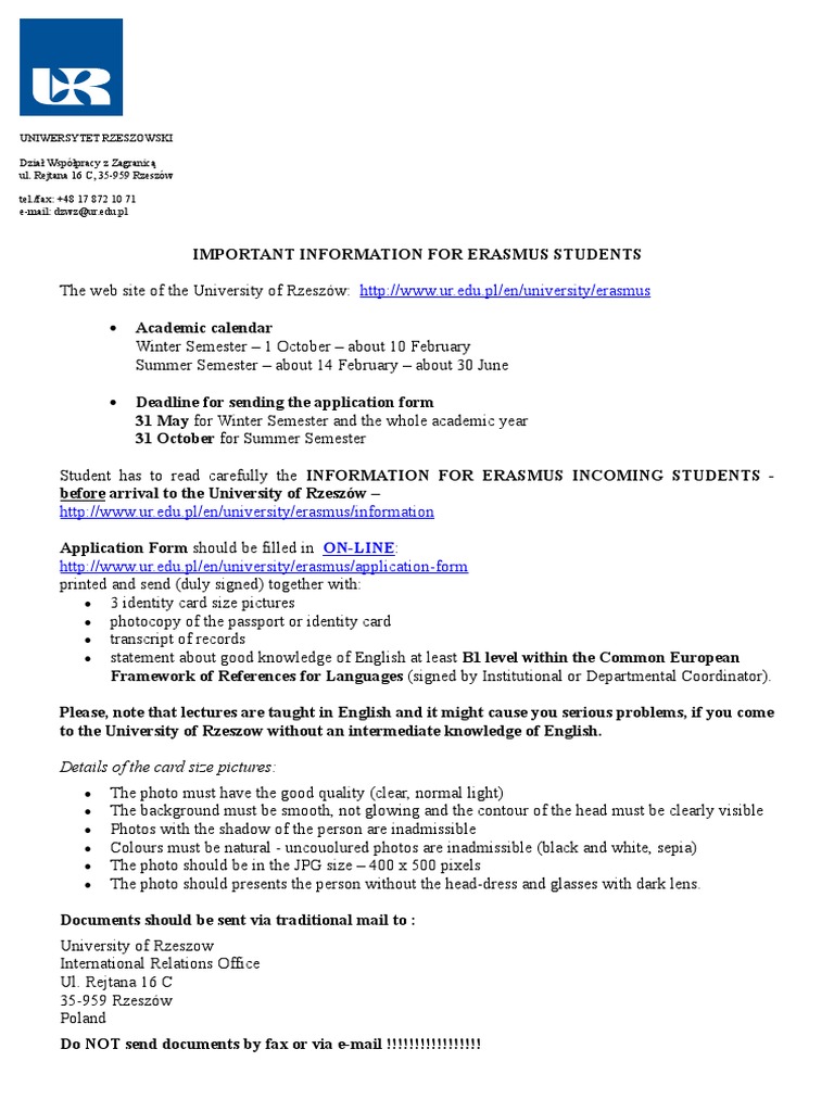 UR-Info Sheet 1617 | PDF