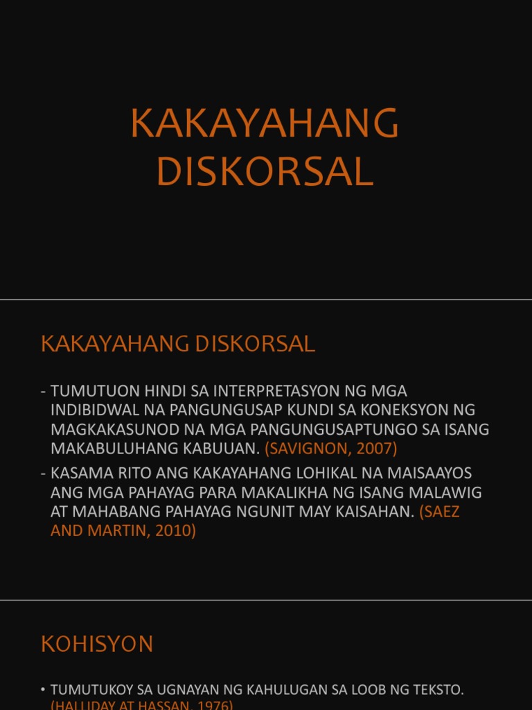 Kakayahang Diskorsal | PDF