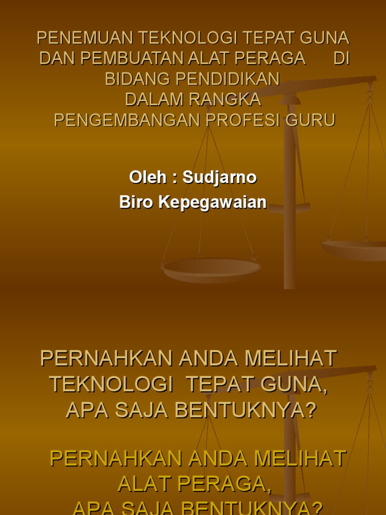 Penemuan Teknologi Tepat Guna | PDF