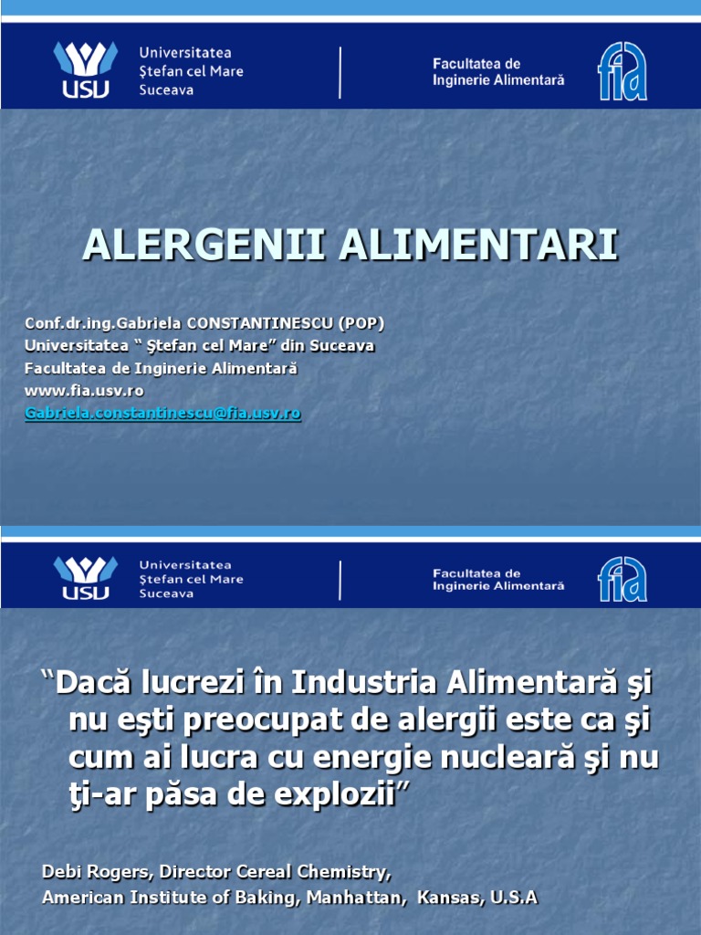 Alergeni Alimentari 2014 | PDF