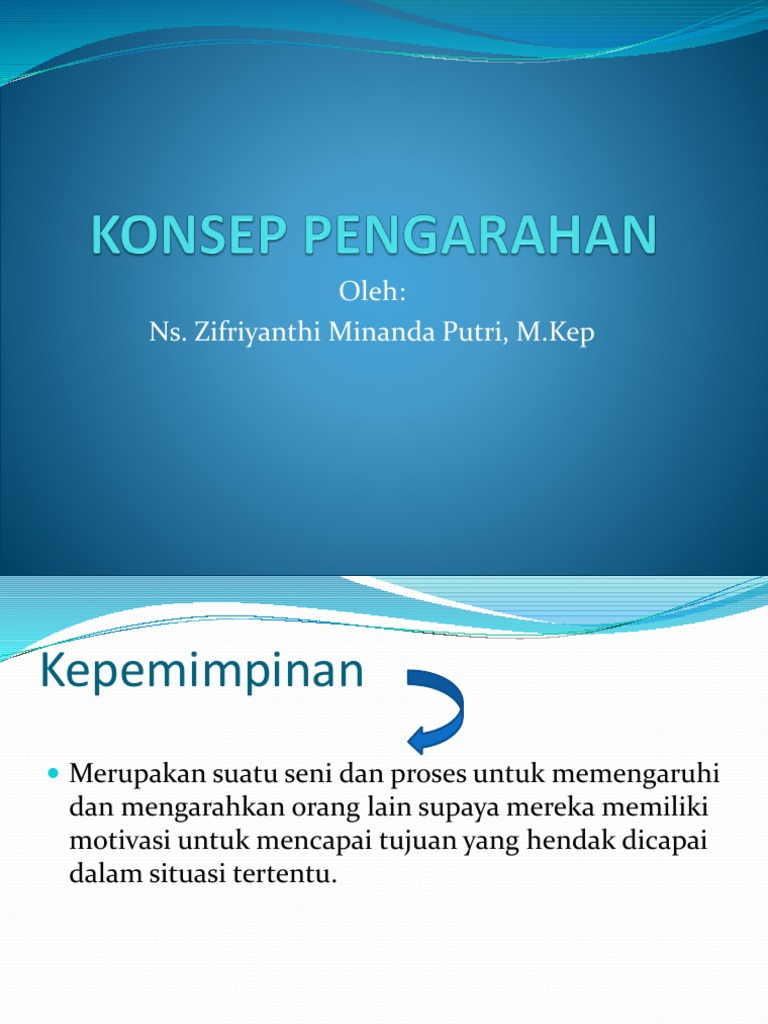 Konsep Pengarahan | PDF