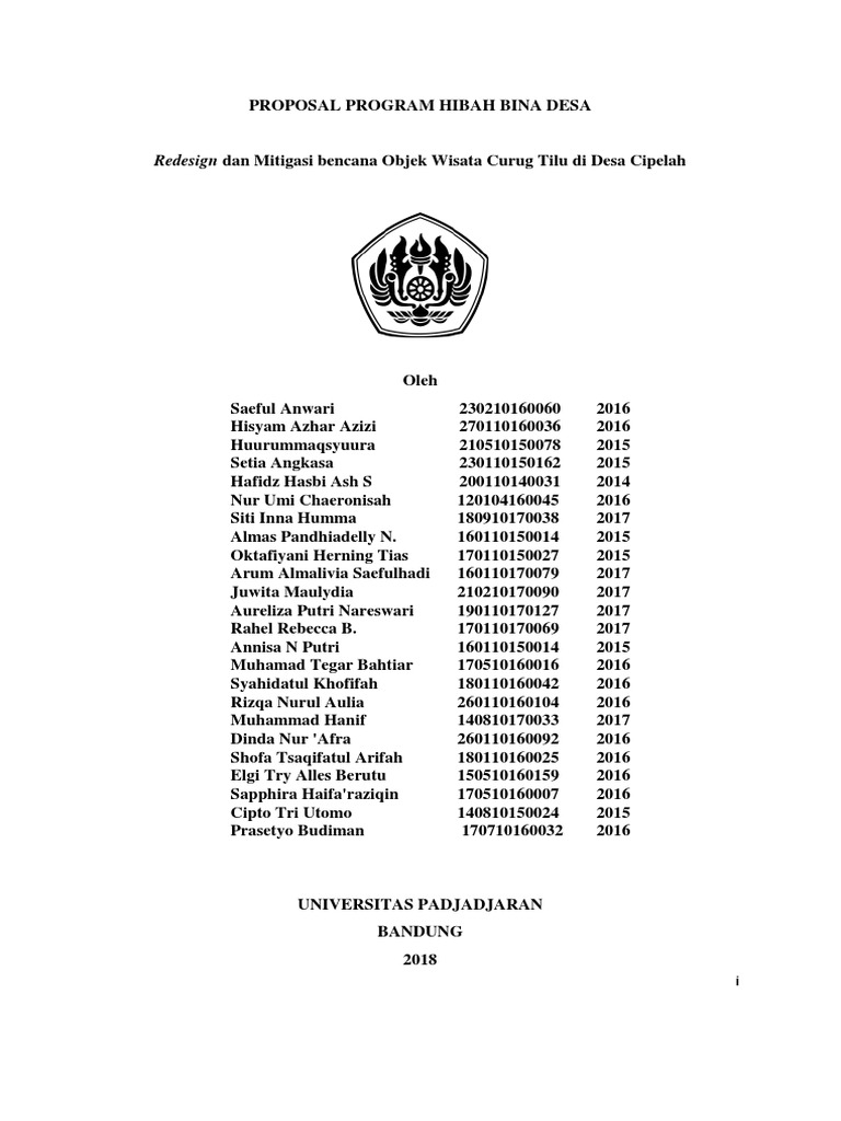 Proposal Saeful Anwar - Universitas Padjadjaran - Redesign Dan Mitigasi ...
