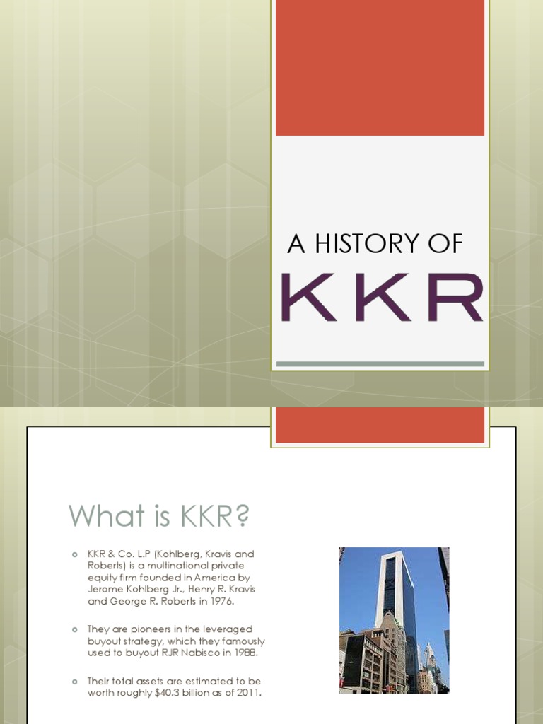 KKR Presentation | PDF | Private Equity | Leveraged Buyout