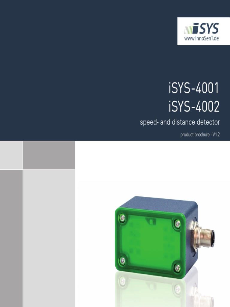 iSYS-4001 Product Brochure V1.2 | PDF | Radar | Antenna (Radio)