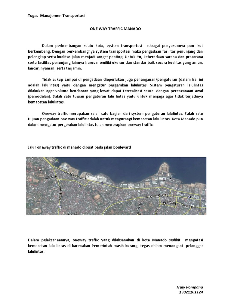 One Way Traffic Manado | PDF | Business | Finance & Money Management
