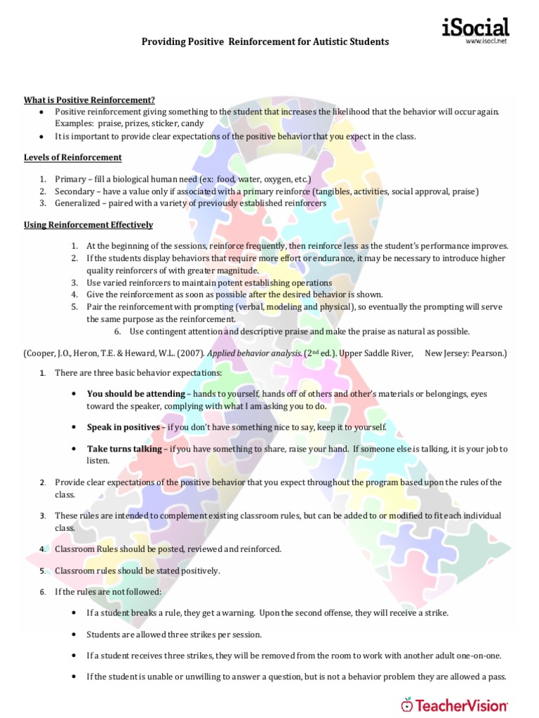 Providing 20 Positive 20 Reinforcement 20 For 20 Students 20 With 20 ...