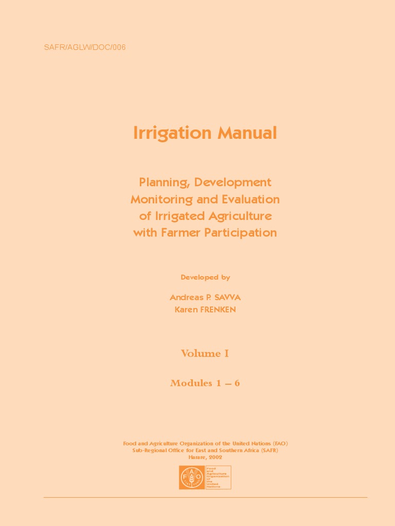 10 Fao 1-6 Manuals | PDF | Irrigation | Agriculture
