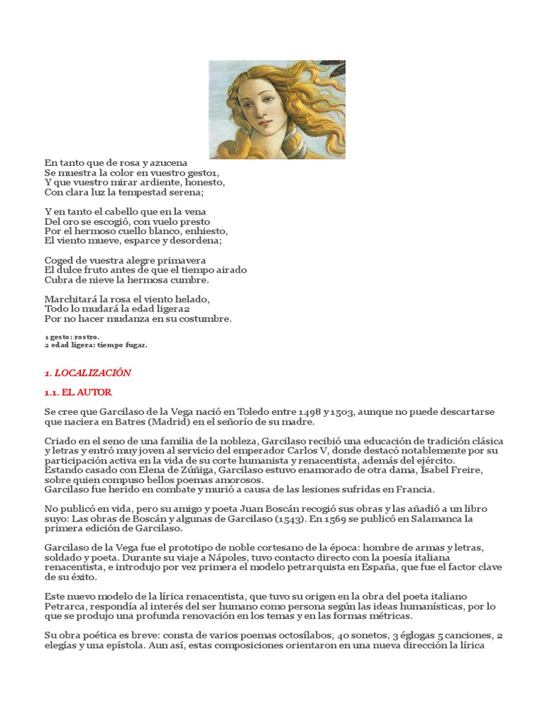 En Tanto Que de Rosa y Azucena | PDF | Sonetos | Poesía