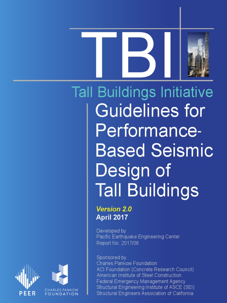 Guidelines For Performance Based Seismic Design of Tall Building (PEER ...