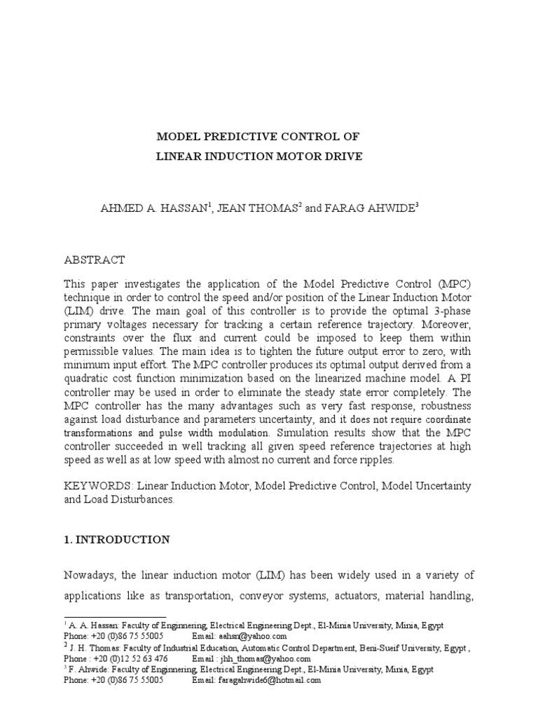 Model Predictive Control | PDF | Control Theory | Mathematical Optimization