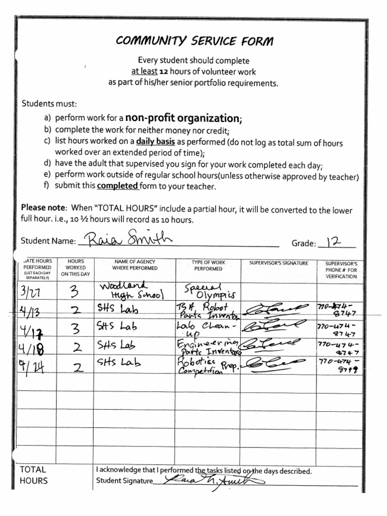 Community Service | PDF