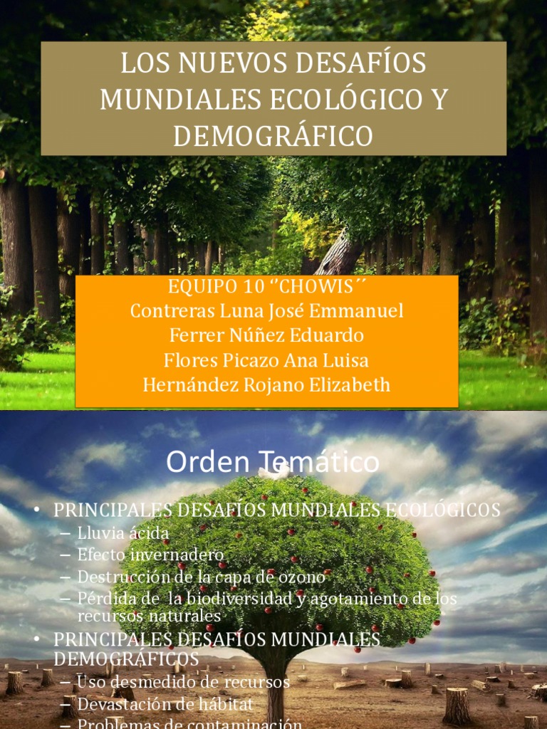 Los Nuevos Desafíos Mundiales | PDF | Contaminación | Tierra