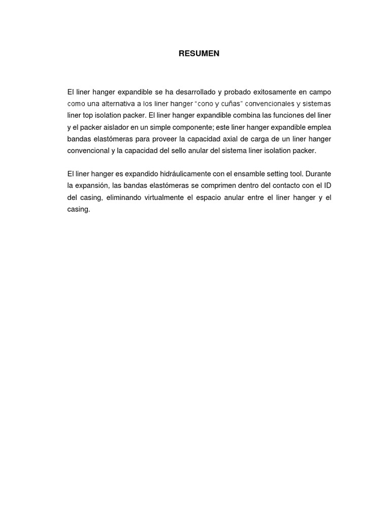 Analysis of Conventional and Expandable Liner Hanger Systems Based on a ...