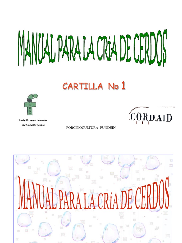 Guía Práctica para la Cría de Cerdos | PDF | Parto | Cerdo doméstico
