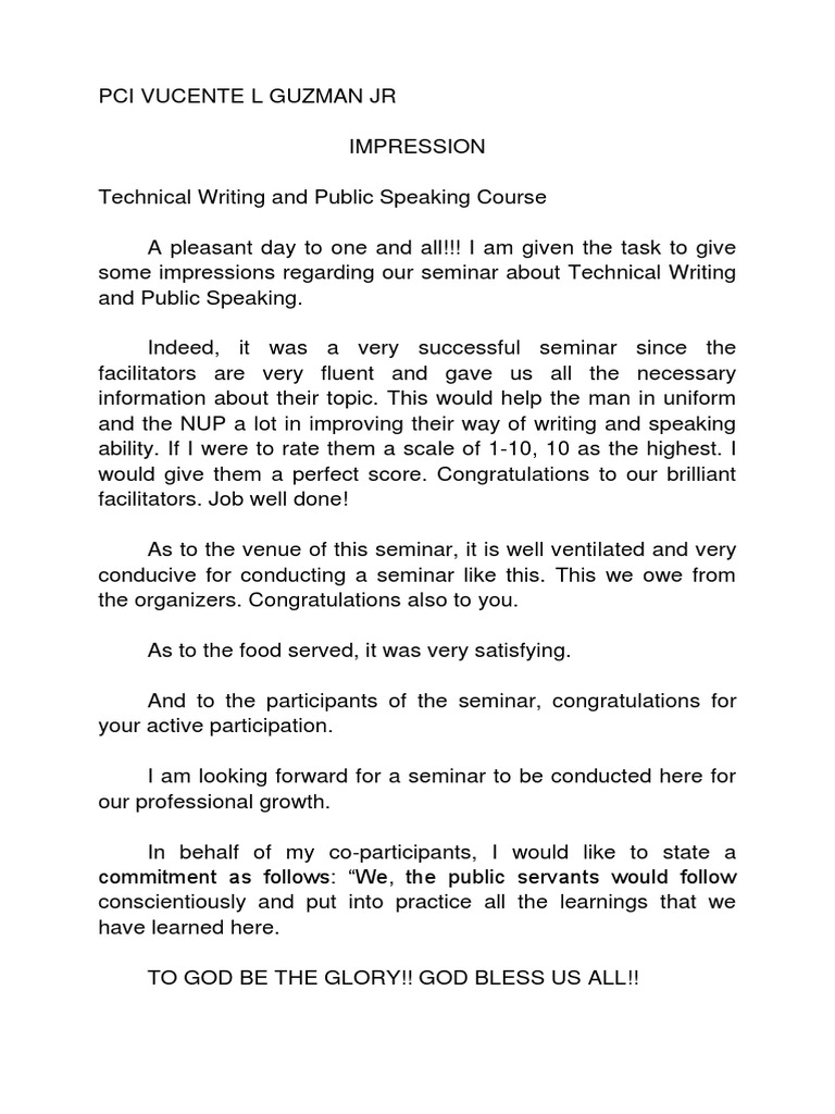 Class Impression | PDF