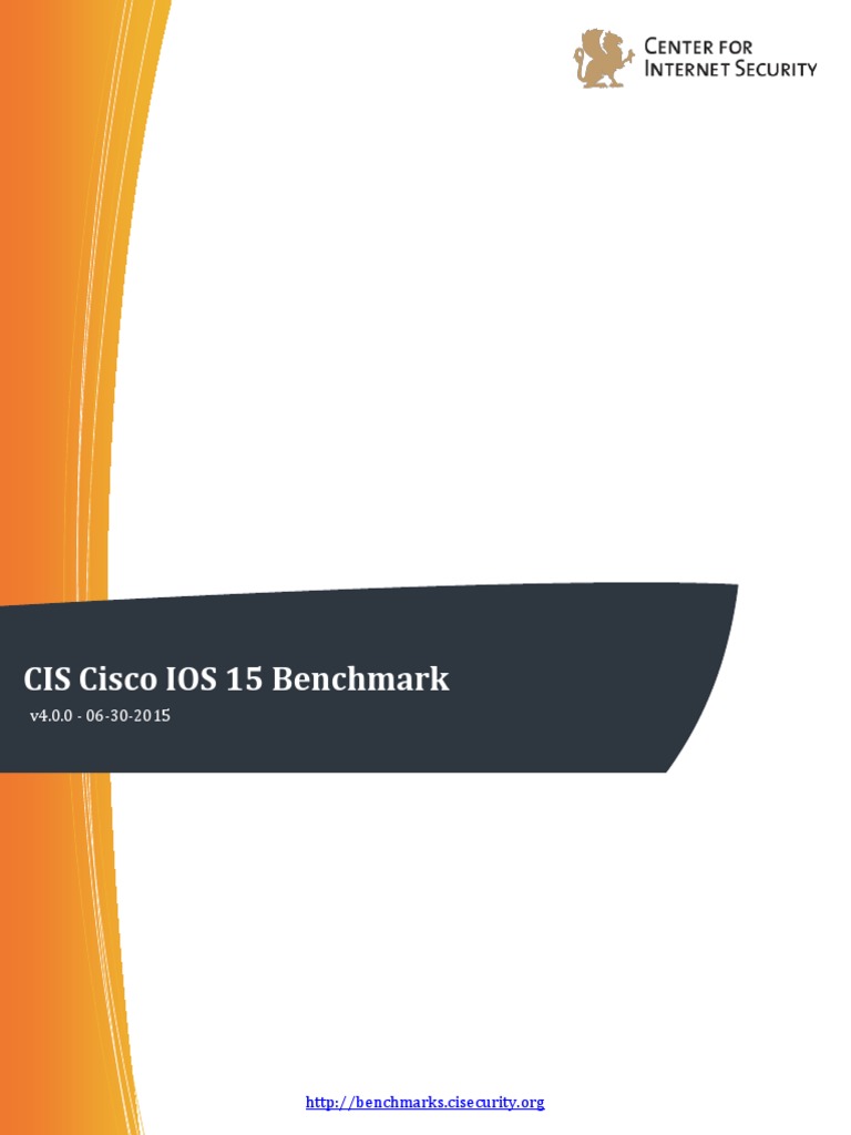 CIS Cisco IOS 15 Benchmark v4.0.0 | PDF | Radius | Authentication