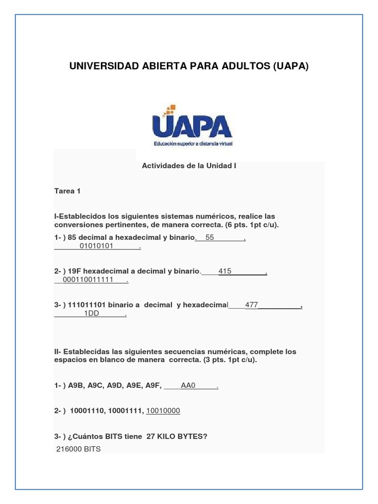 Tarea 1 Arquitectura de Hardware 1 | PDF