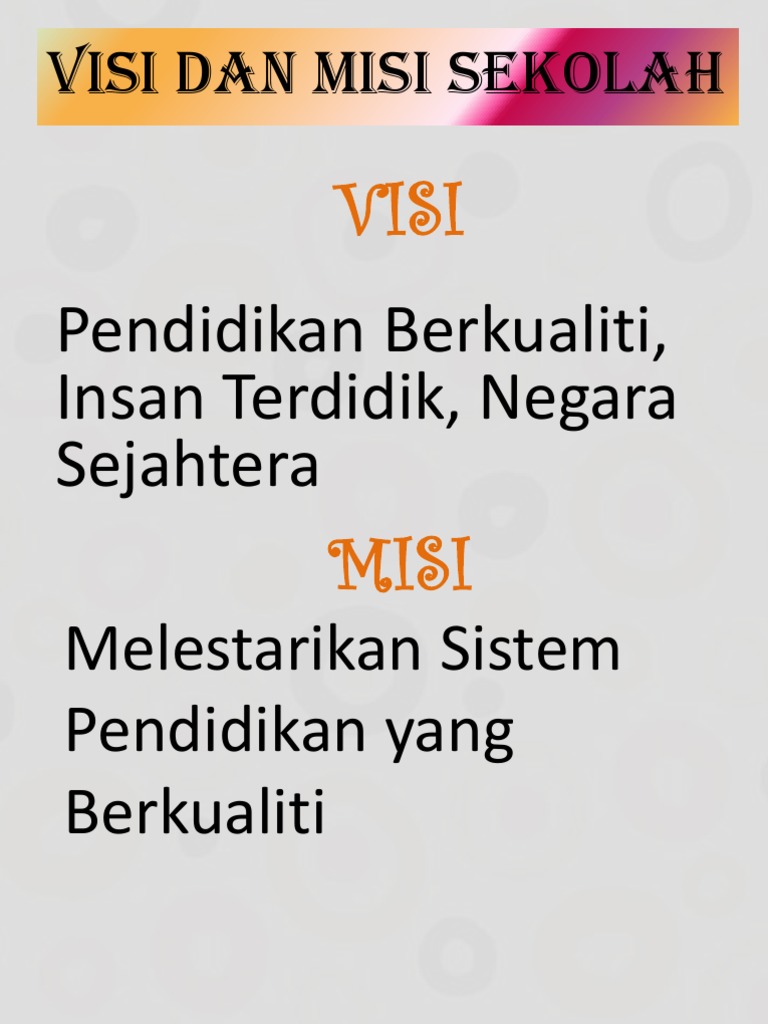Visi Misi KPM | PDF