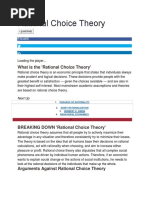 HUMSS 11 - (DISS) Rational Choice Theory | PDF