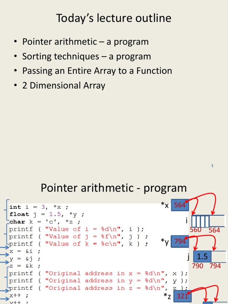 Lecture 16 | PDF | Array Data Structure | C (Programming Language)