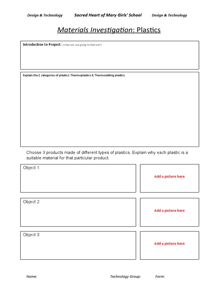Plastics Study for Students | PDF | Plastic | Building Materials