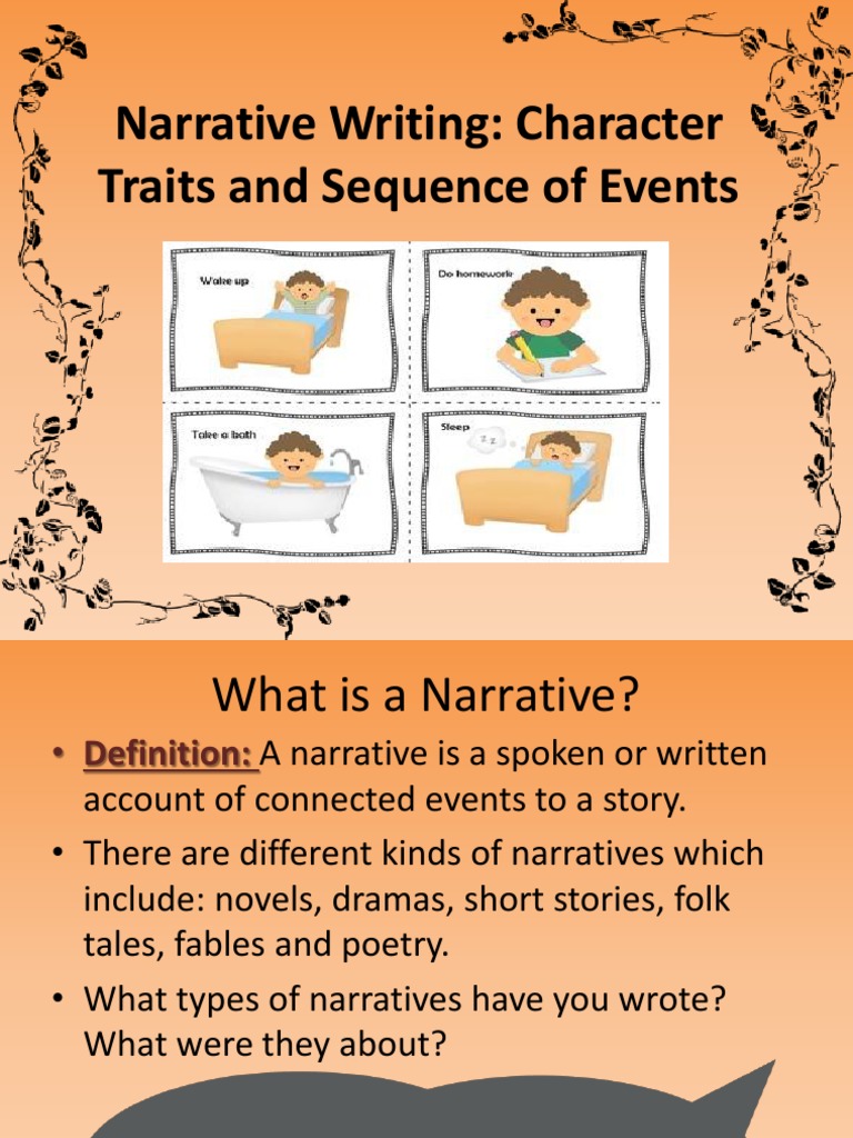 Day 2 - Narrative Writing and Character Traits | PDF