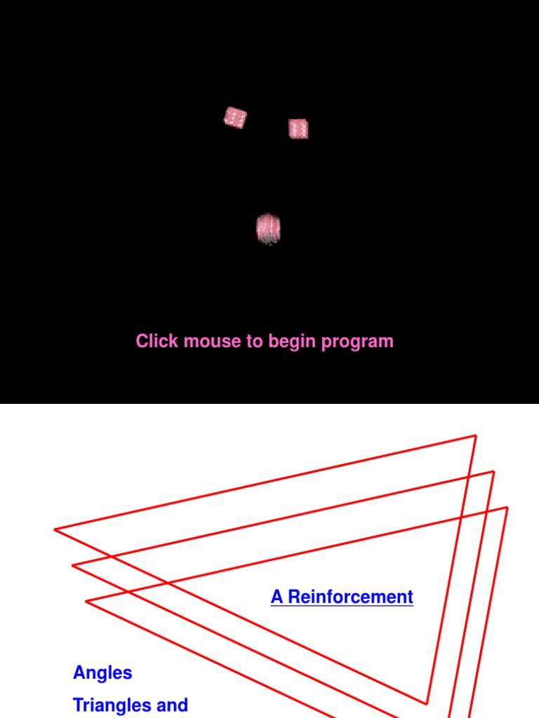 Click Mouse To Begin Program | PDF | Geometric Shapes | Euclidean Geometry