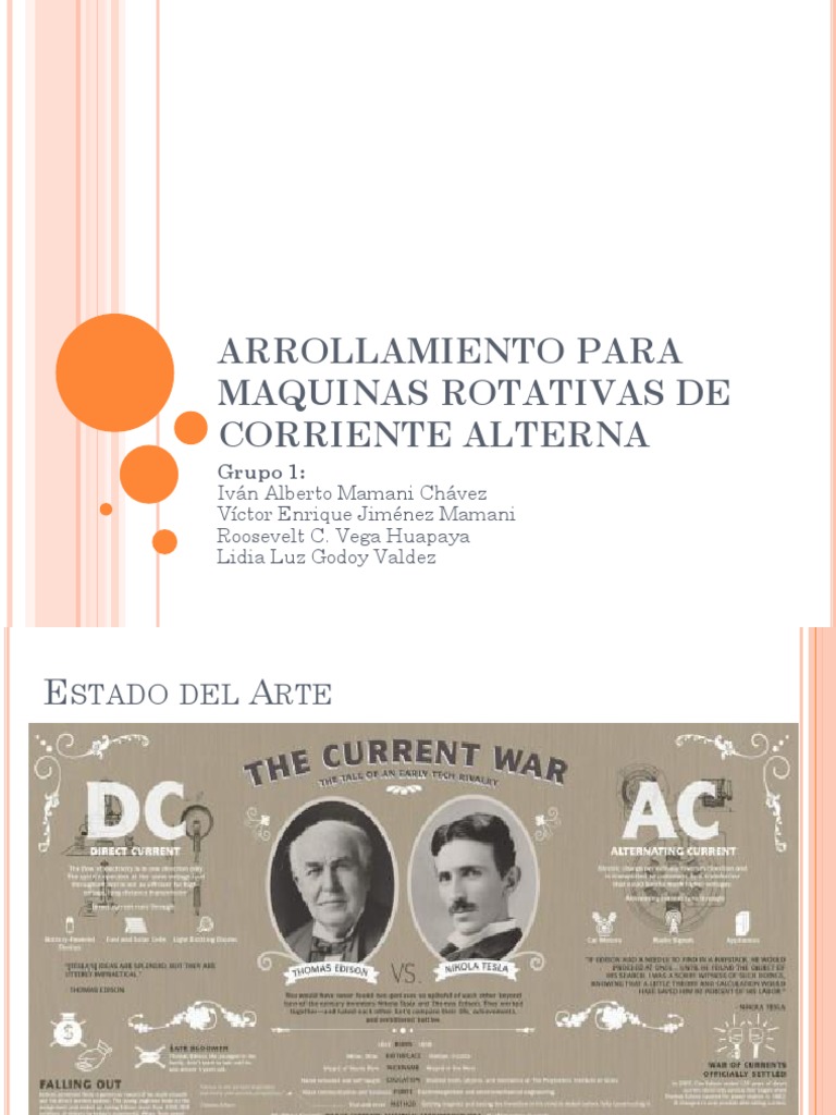 Arrollamiento para Maquinas Rotativas de Corriente Alterna: Grupo 1 | PDF