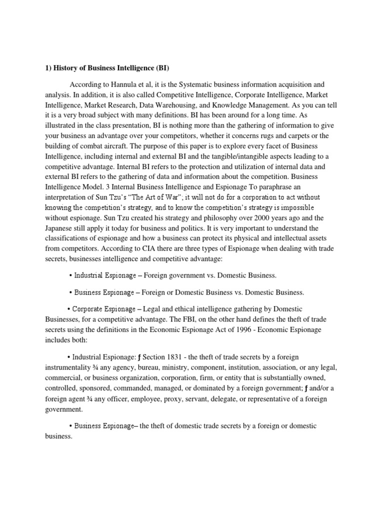 1) History of Business Intelligence (BI) | PDF | Data Warehouse ...