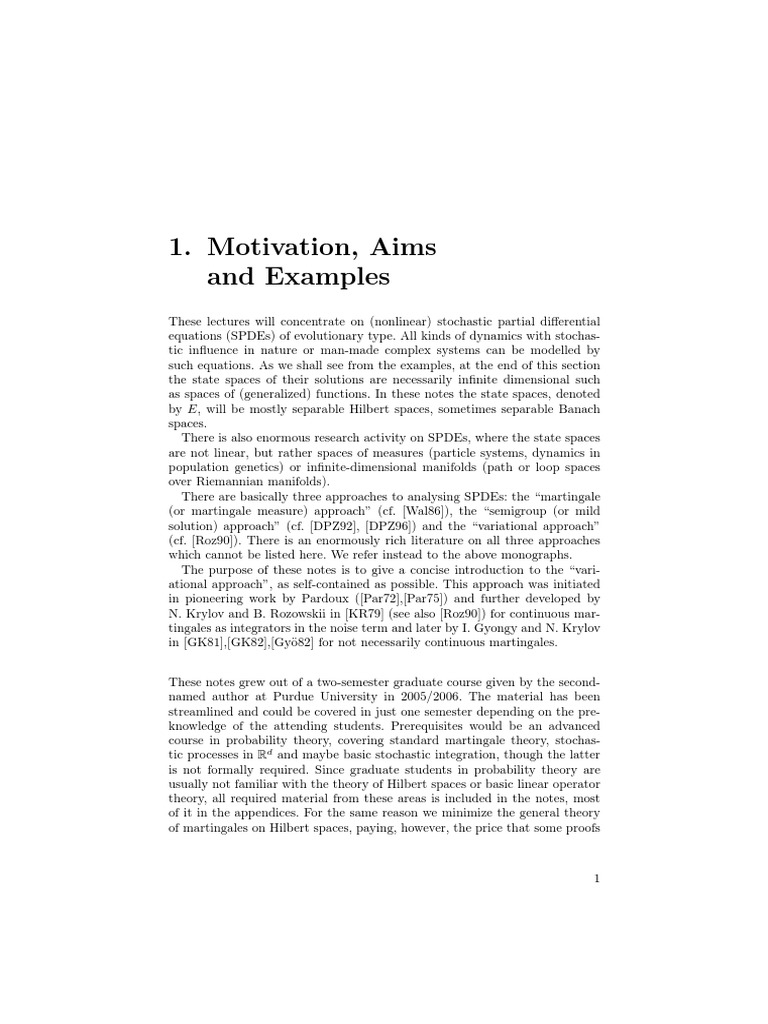 Introduction to Variational SPDEs | PDF | Dynamical System | Stochastic Process