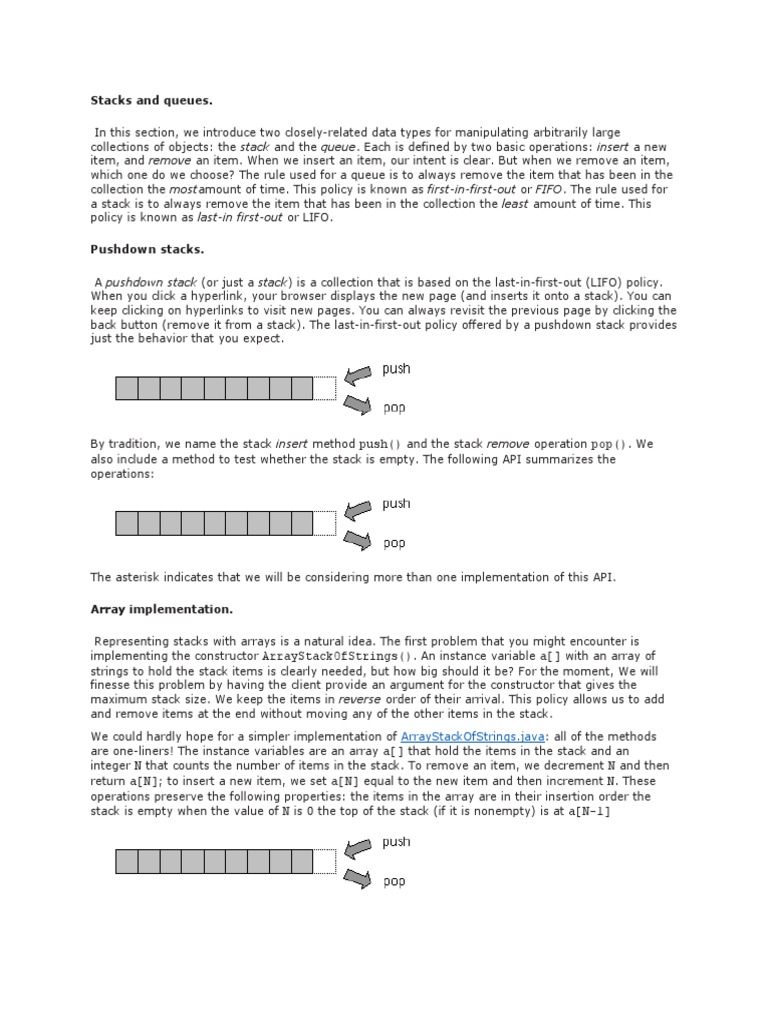 Stacks And Queue Pdf Queue Abstract Data Type Class Computer Programming
