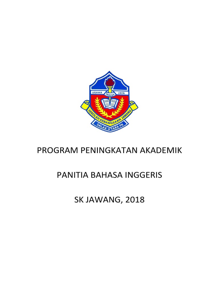 Program Peningkatan Akademik Panitia Bi SK Jawang | PDF
