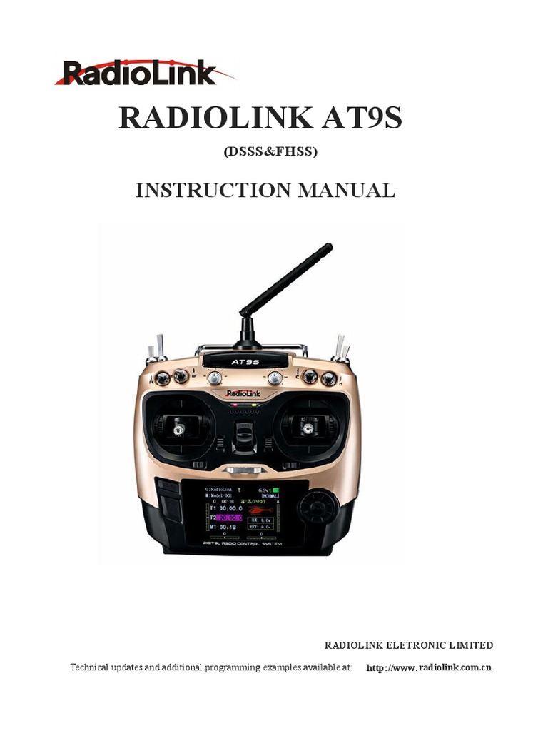 Manual del Radiolink AT9S Pro | PDF | Antena (Radio) | Radio